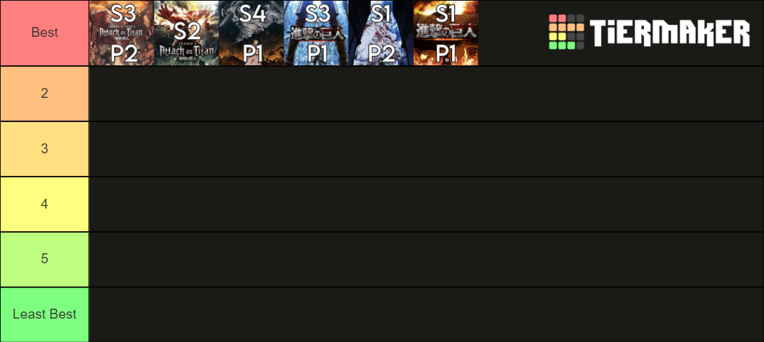 Attack on Titan Anime Seasons Ranked Tier List (Community Rankings ...