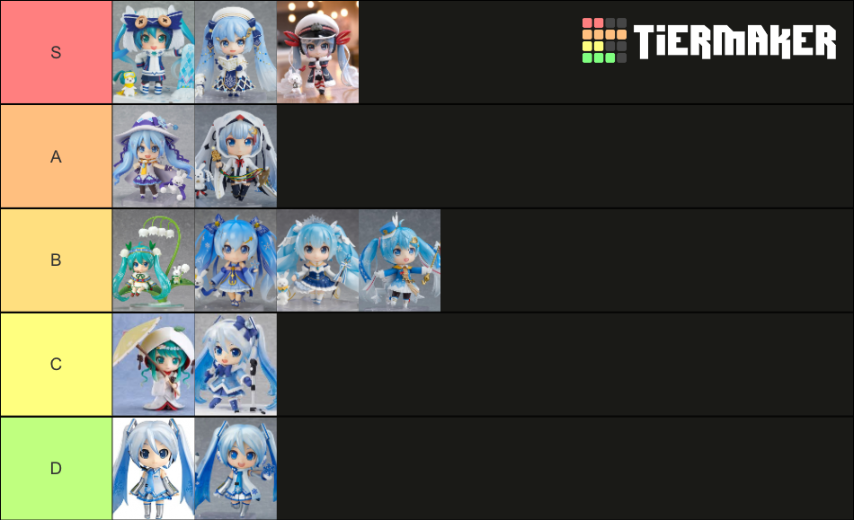 Snow miku Tier List (Community Rankings) - TierMaker