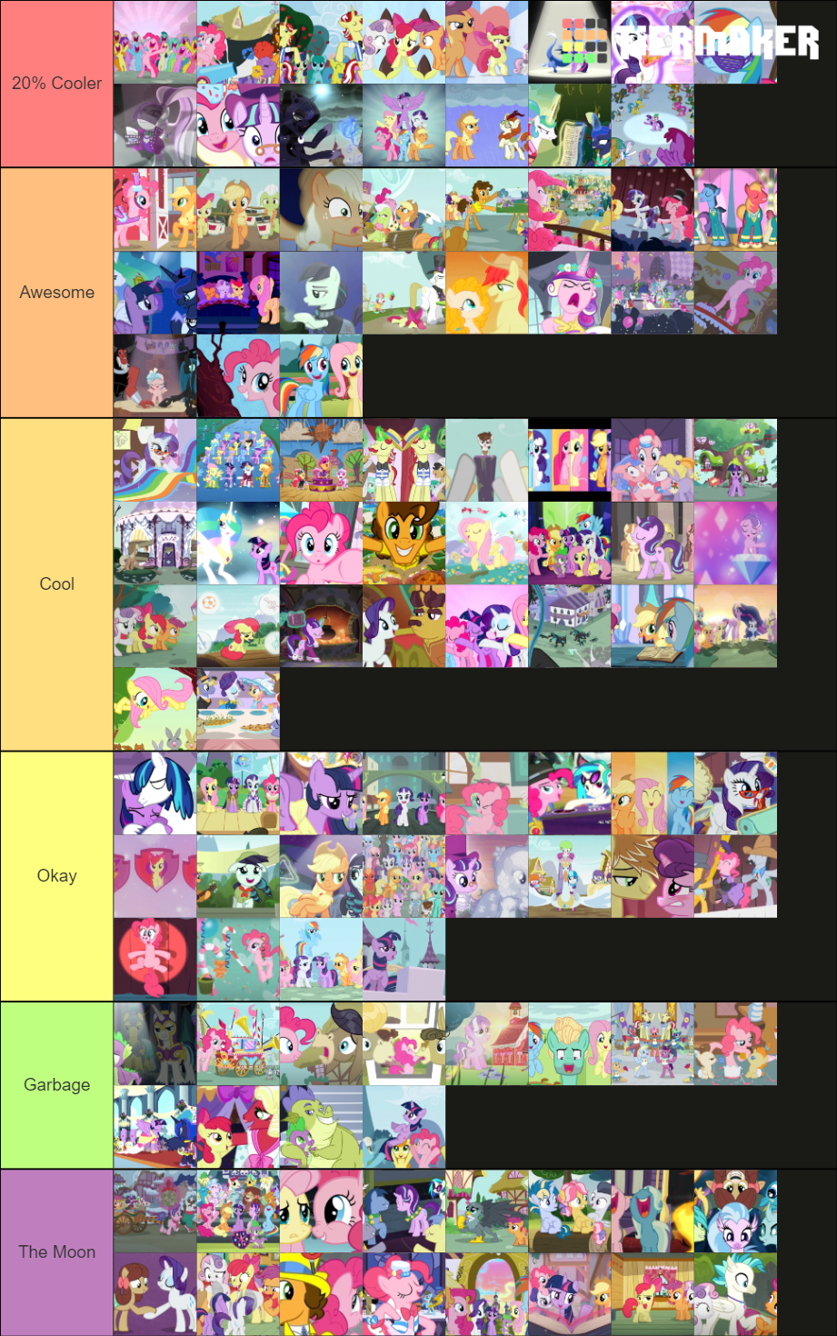 MLP Songs Tier List (Community Rankings) - TierMaker