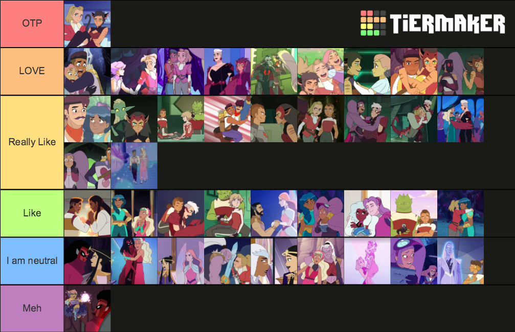 She-Ra and The Princesses of Power(2018) ships list Tier List ...