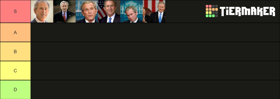 George bush Tier List (Community Rankings) - TierMaker