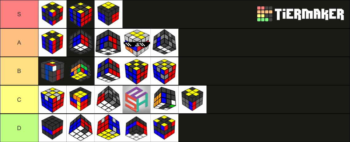 Rubik's cube solving methods Tier List (Community Rankings) - TierMaker