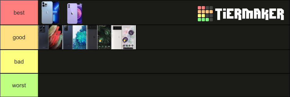 phones Tier List (Community Rankings) - TierMaker