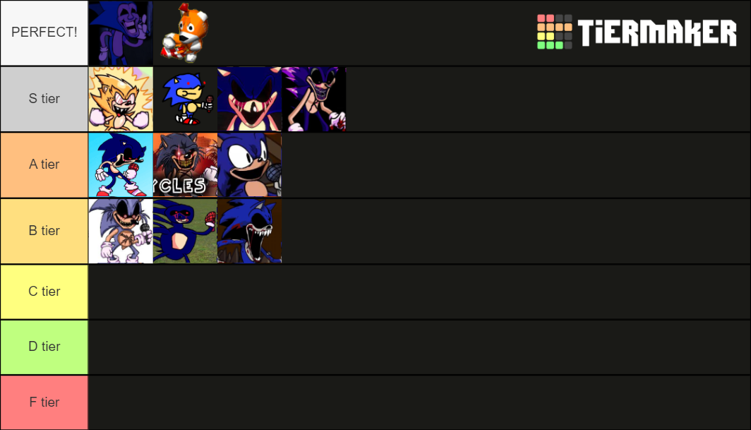FNF sonic.exe songs Tier List (Community Rankings) - TierMaker FNF sonic.exe songs Tier List (Community Rankings) - TierMaker