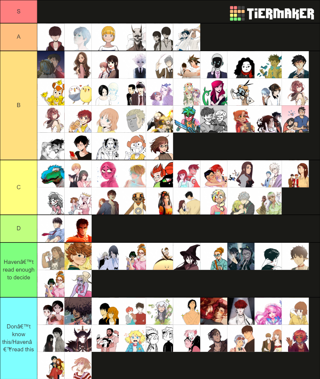 Webtoons Tier List (Community Rankings) - TierMaker