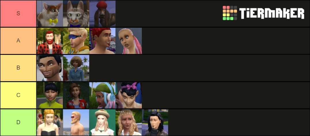 graystillplays sims 4 sims Tier List (Community Rankings) - TierMaker