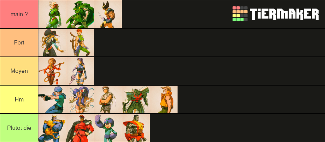 Marvel vs Capcom 2 Tier List (Community Rankings) - TierMaker