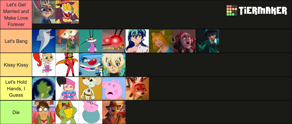 Cartoon Crushes Tier List Community Rankings TierMaker cartoon-crushes-tier-list-community-rankings-tiermaker