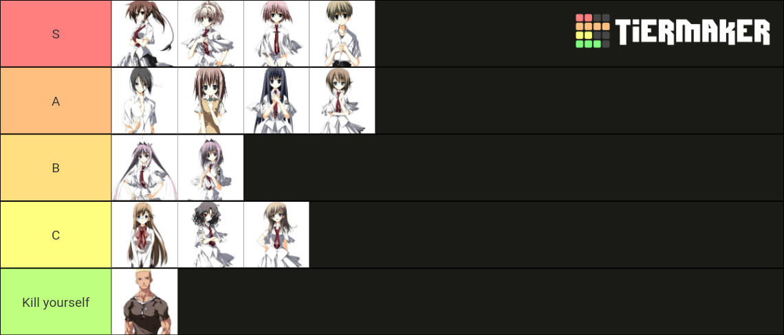 SubaHibi characters Tier List (Community Rankings) - TierMaker