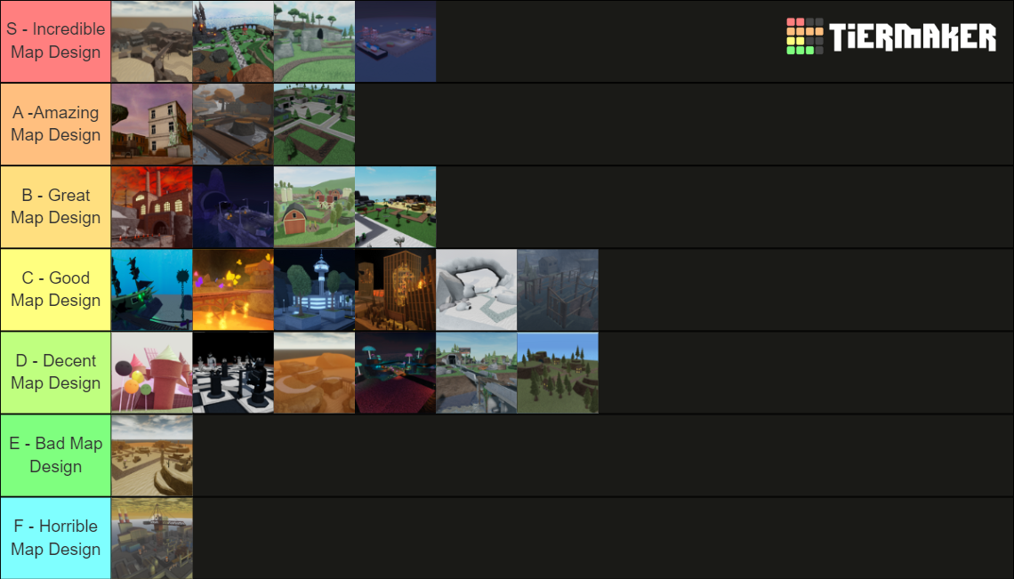 TDS Maps (April 2022) Tier List (Community Rankings) - TierMaker