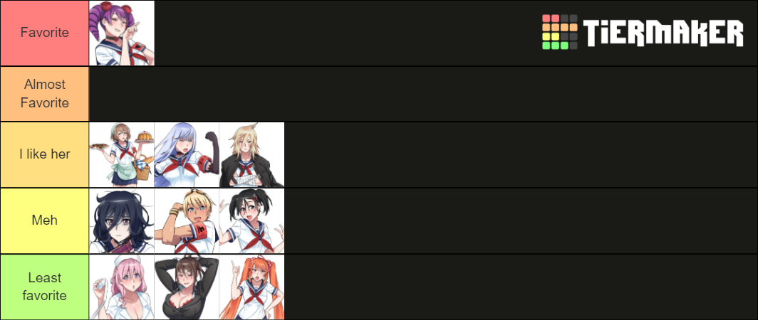 yandere simulator rivals Tier List (Community Rankings) - TierMaker