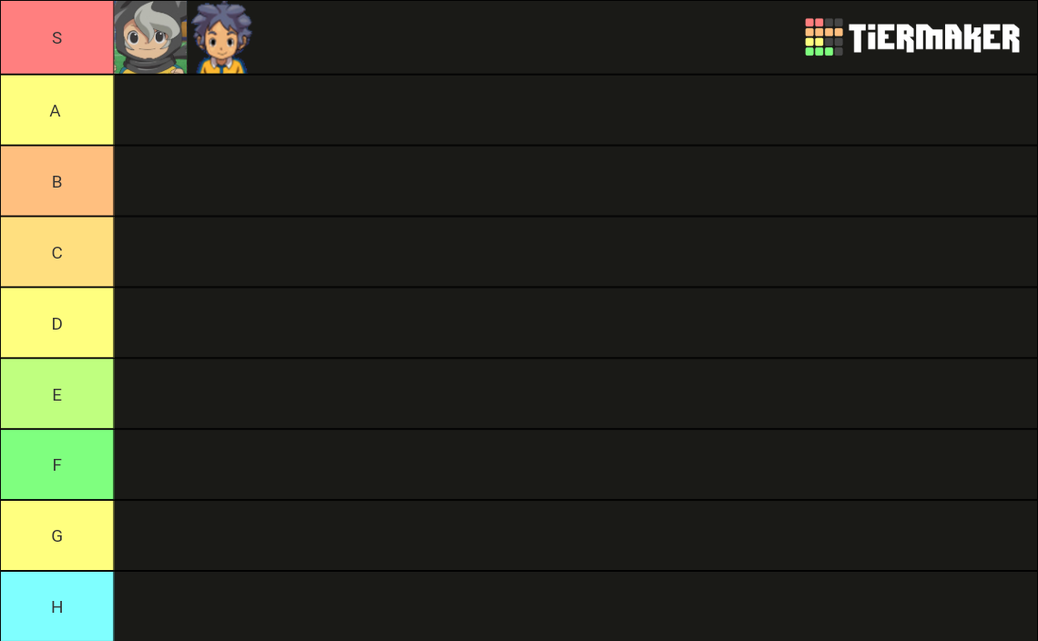 ALL Inazuma Eleven Characters Tier List (Community Rankings) - TierMaker