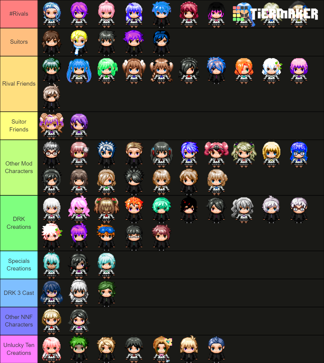 DRK Design Sprite Ranking Tier List (Community Rankings) - TierMaker