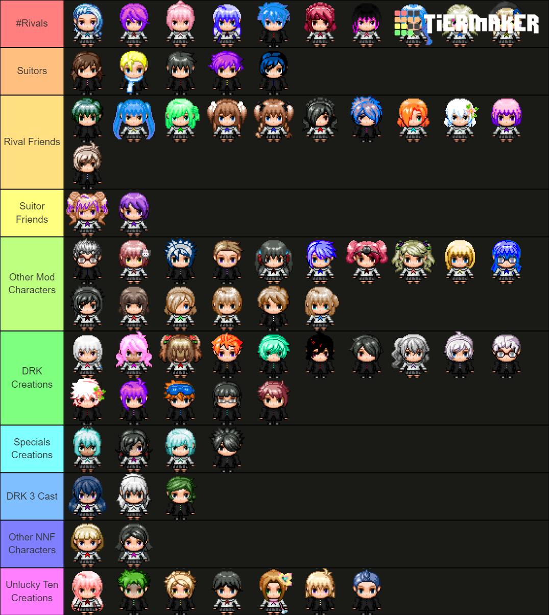 DRK Design Sprite Ranking Tier List (Community Rankings) - TierMaker