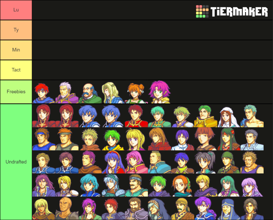 FE6 Draft Tier List (Community Rankings) - TierMaker