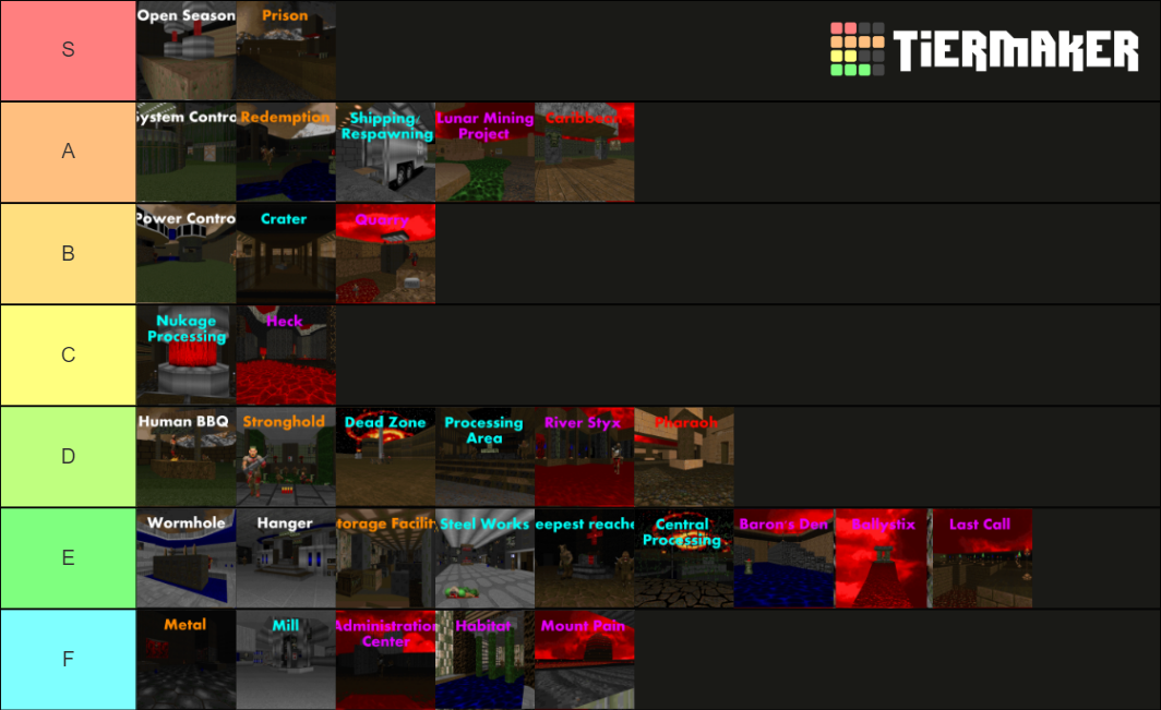 Final Doom: TNT Evilution Level Tier List (Community Rankings) - TierMaker Final Doom: TNT Evilution Level Tier List (Community Rankings) - TierMaker