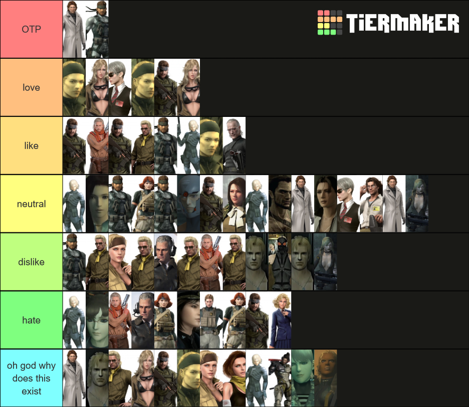 mgs ship Tier List (Community Rankings) - TierMaker