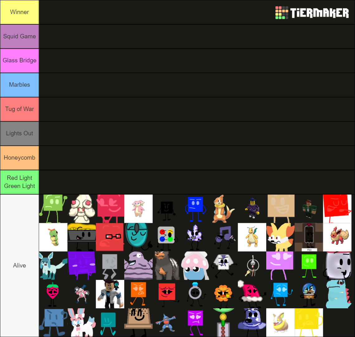 GravityJumble Objects vs Pokemon vs Colors Tier List (Community ...
