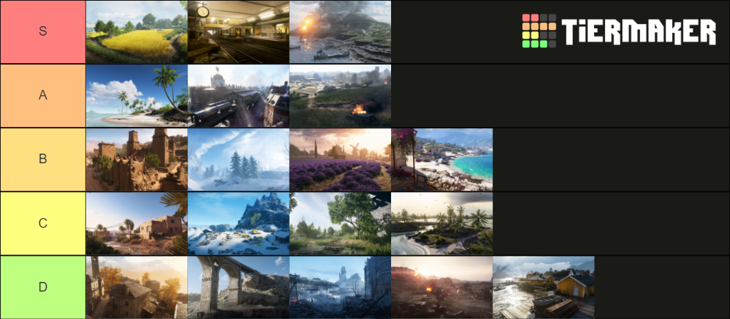 BFV Maps Tier List (Community Rankings) - TierMaker