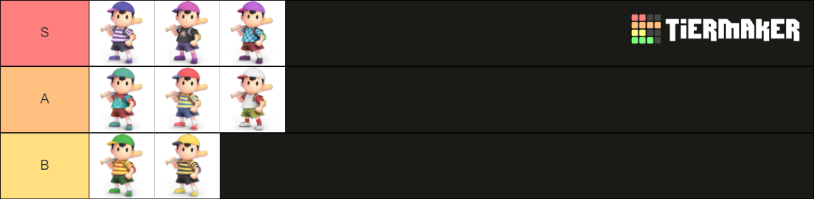Smash Bros Ultimate Alt Colors Tier List (Community Rankings) - TierMaker