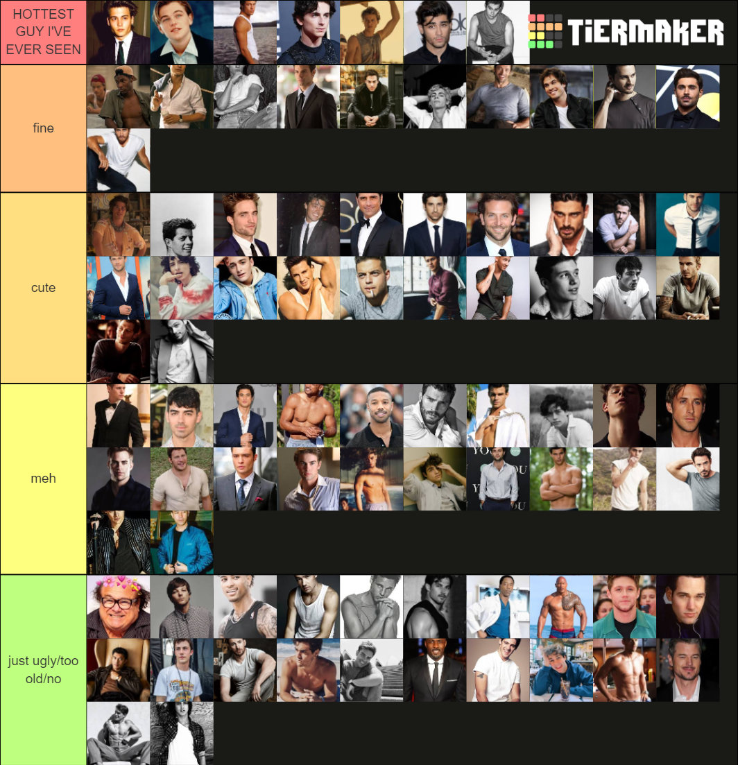 hot celebrity men Tier List (Community Rankings) - TierMaker