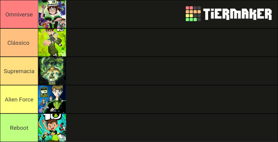 Ben 10 Series' Tier List (Community Rankings) - TierMaker