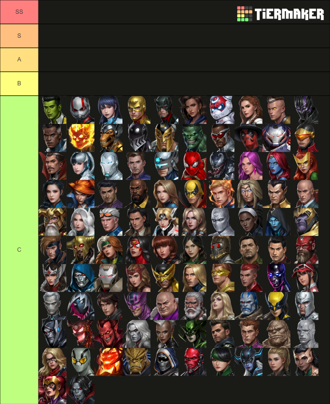 MFF Characters Tier List (Community Rankings) - TierMaker