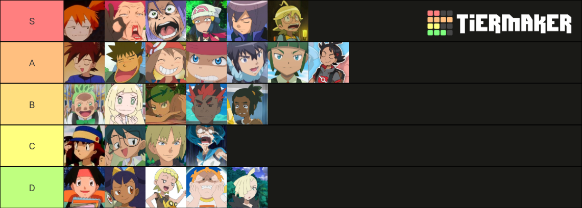 Ash's Companions and Rivals Tier List (Community Rankings) - TierMaker