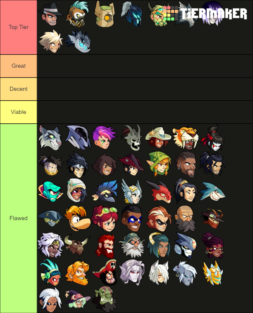 Brawlhalla Legends (Arcadia!) Tier List (Community Rankings) - TierMaker