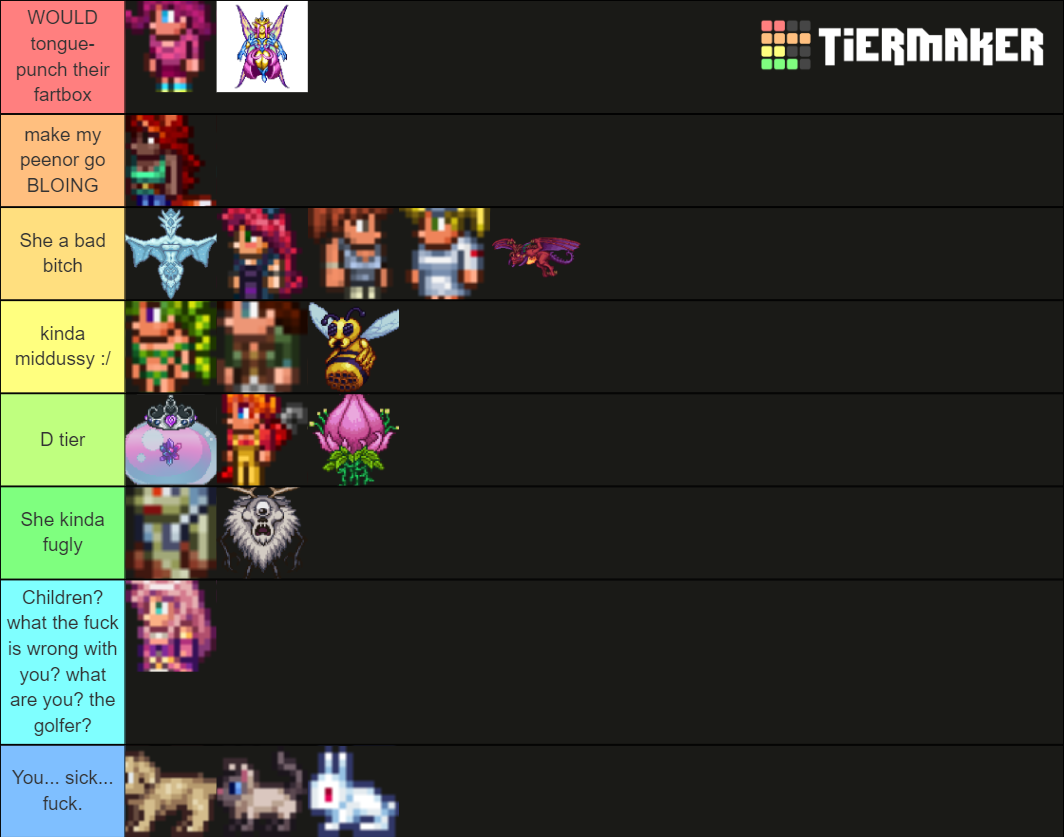 Hottest female terraria characters Tier List (Community Rankings ...