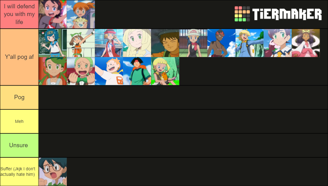All Ash's Companions Tier List (Community Rankings) - TierMaker