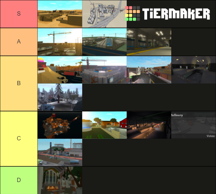 Phantom Forces Maps 2019 Tier List (Community Rankings) - TierMaker