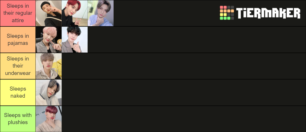 ATEEZ - Sleep Tier List (Community Rankings) - TierMaker