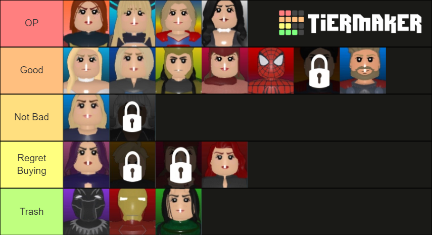 Heroes Multiverse Characters Tier List (Community Rankings) - TierMaker