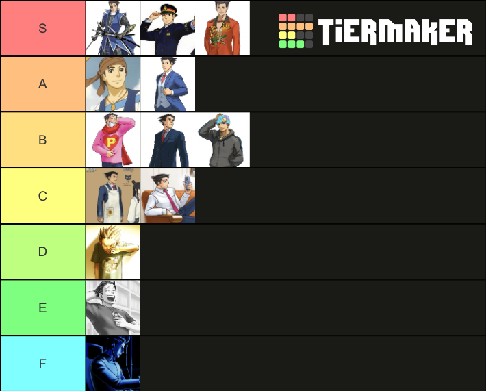 Phoenix Wright Outfits Tier List (Community Rankings) - TierMaker