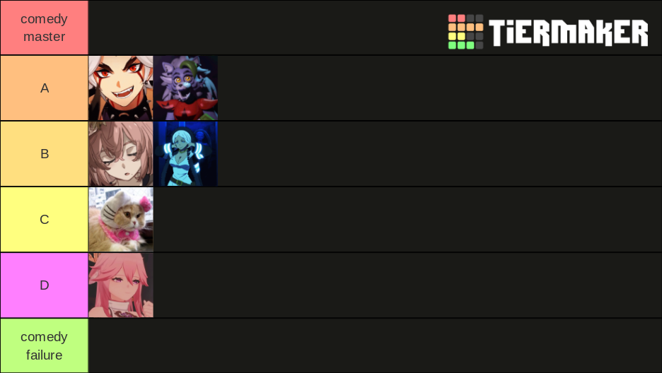 cw comedy Tier List (Community Rankings) - TierMaker