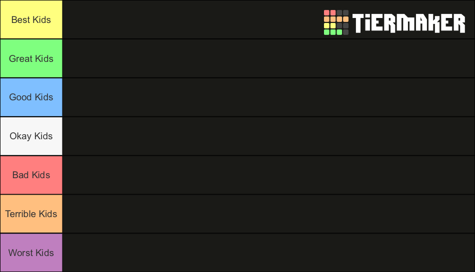 Babies, Toddlers and Kids Tier List (Community Rankings) - TierMaker