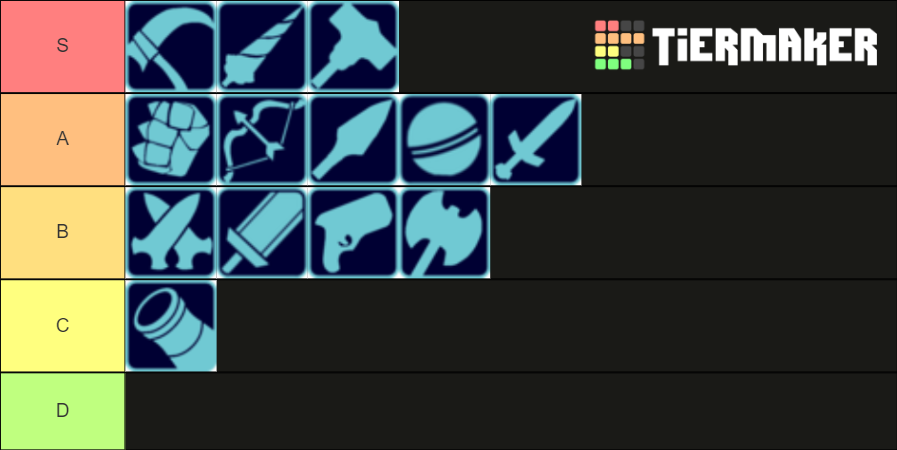 Brawlhalla weapons Tier List (Community Rankings) - TierMaker