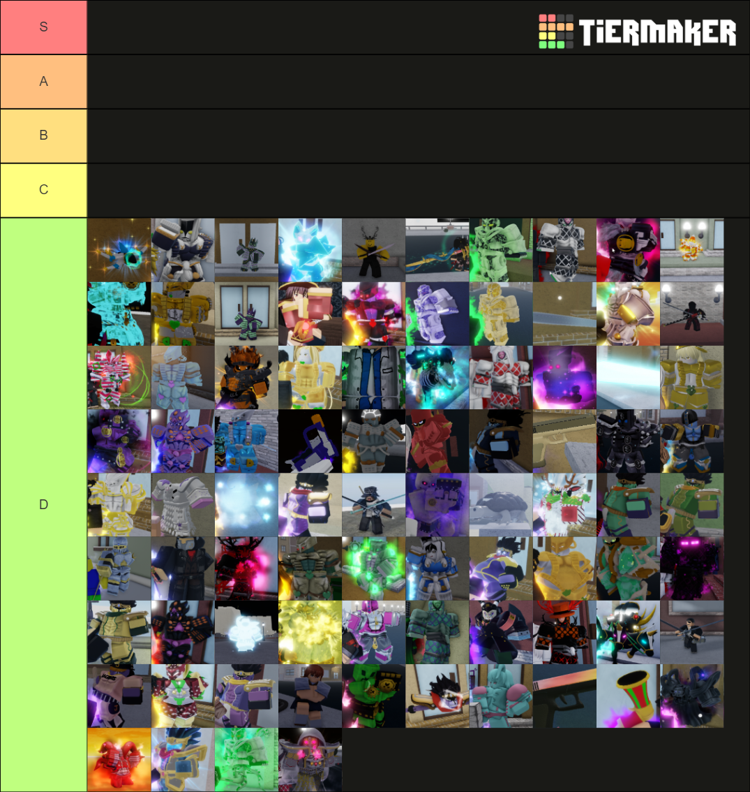 YBA Christmas Update (2021) Tier List (Community Rankings) - TierMaker