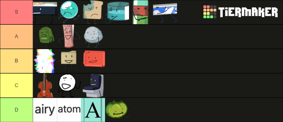 ONE: Object Show Characters Tier List (Community Rankings) - TierMaker