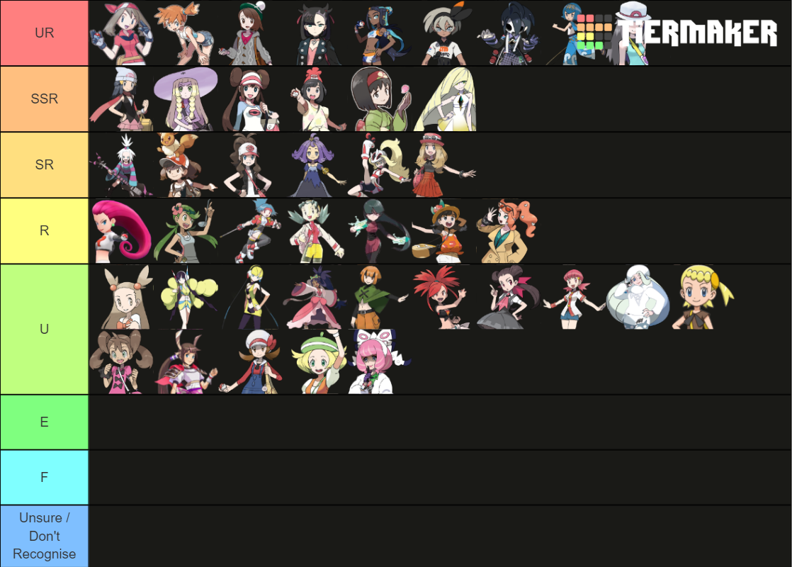 Pokemon Characters (Games) Tier List (Community Rankings) - TierMaker