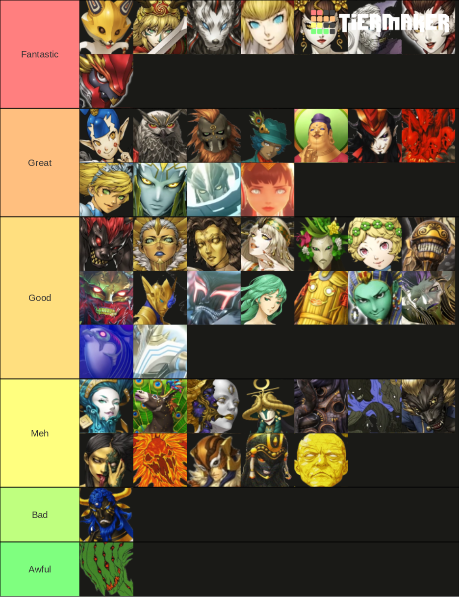 Doi Demon Designs Tier List (Community Rankings) - TierMaker