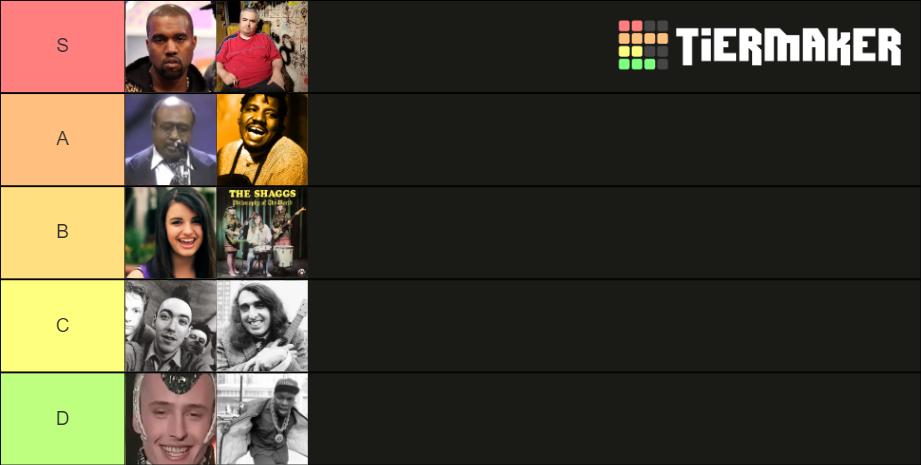 Good Music? Tier List (Community Rankings) - TierMaker