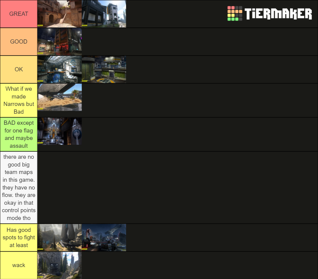 Halo Infinite Map Tier List Community Rankings TierMaker Halo Infinite Map Tier List Community Rankings TierMaker