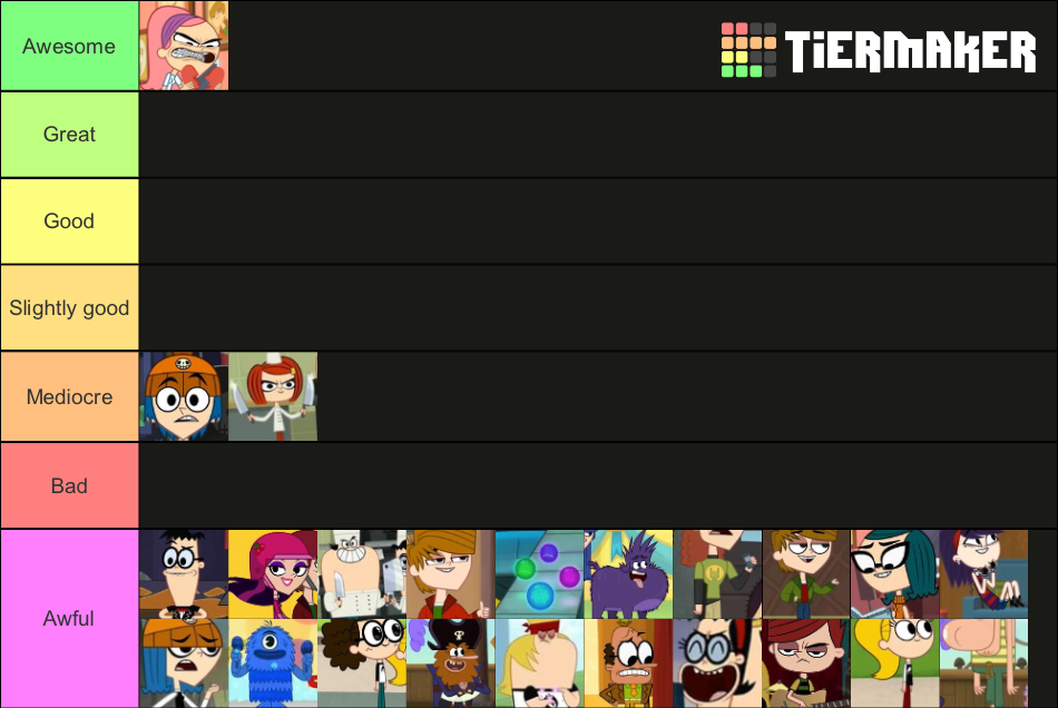 Grojband Characters Tier List (Community Rankings) - TierMaker