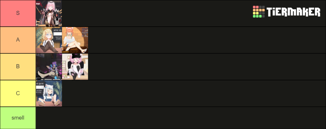 vtuber feet Tier List (Community Rankings) - TierMaker
