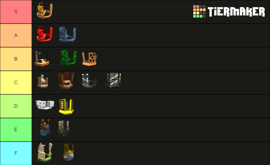 roblox domino crown series Tier List (Community Rankings) - TierMaker