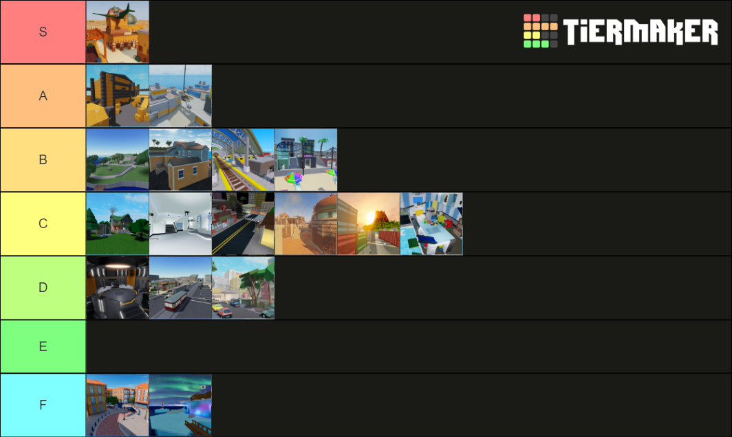 Arsenal Maps (Slaughter UPDATE) Tier List (Community Rankings) - TierMaker