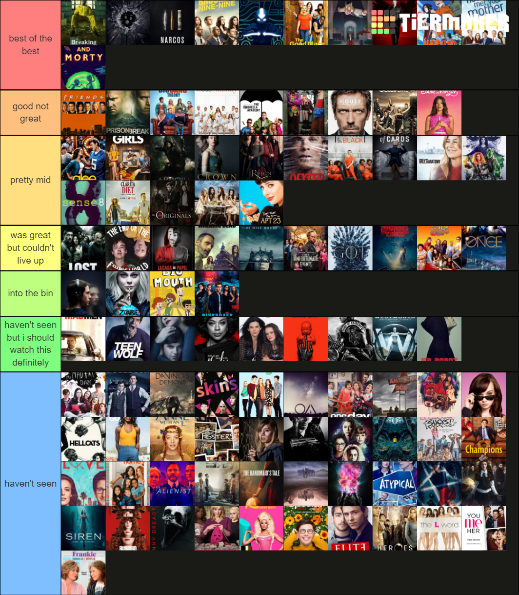 TV shows / Séries Tier List (Community Rankings) - TierMaker