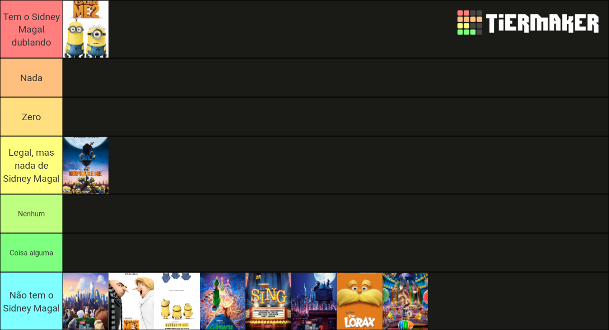 Illumination Tier List (Community Rankings) - TierMaker